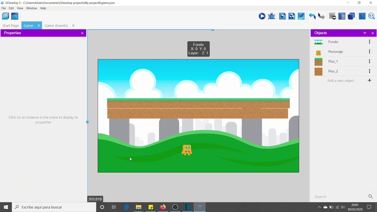 [Parte 3] Curso básico para desarrollar videojuegos con GDevelop - YouTube