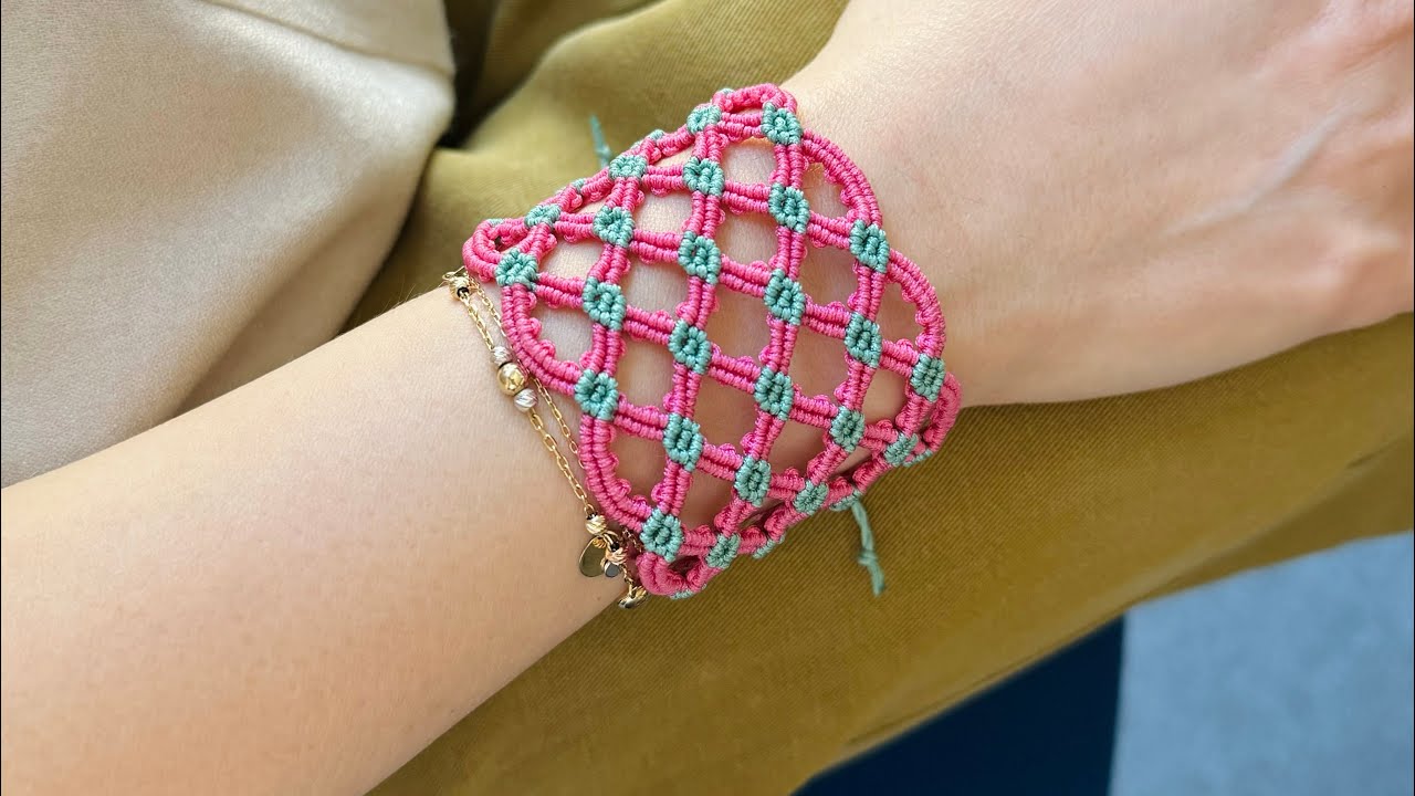DIY Macrame Cuff Bracelet | How to make a macrame cuff bracelet at home | #macrame #diy - YouTube