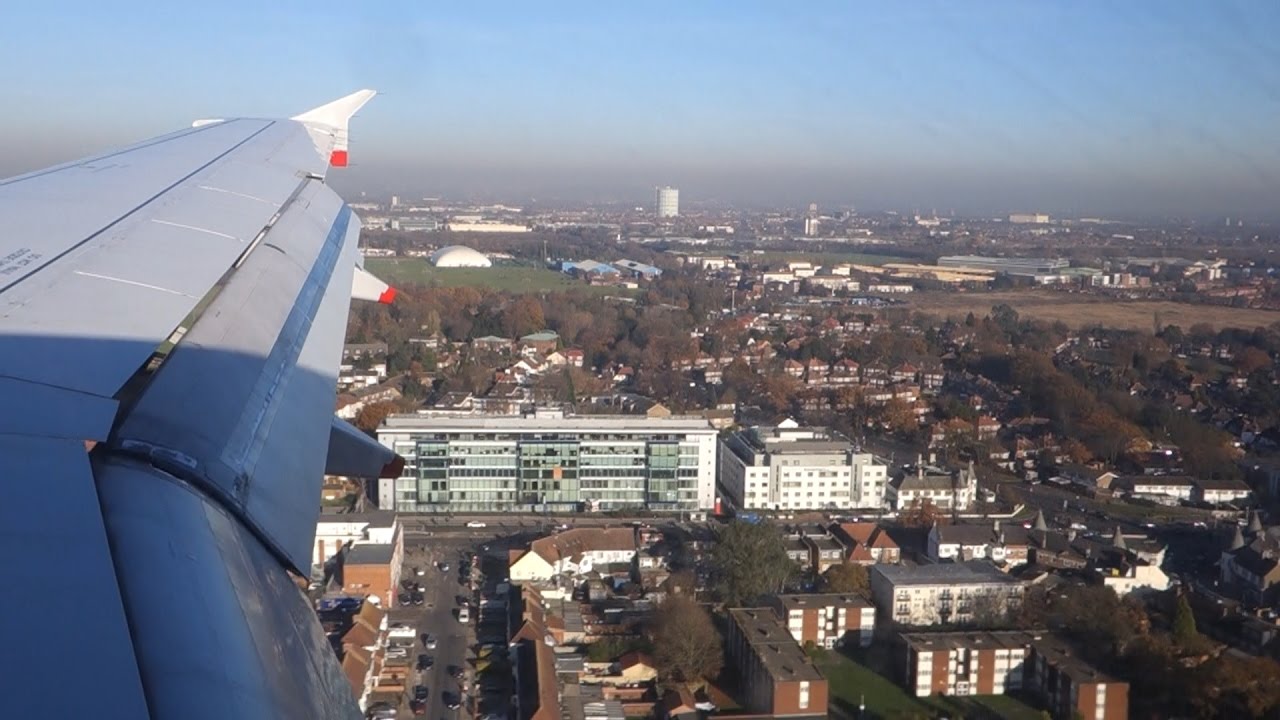 British Airways BA949 A320 landing 27R @ LHR - YouTube