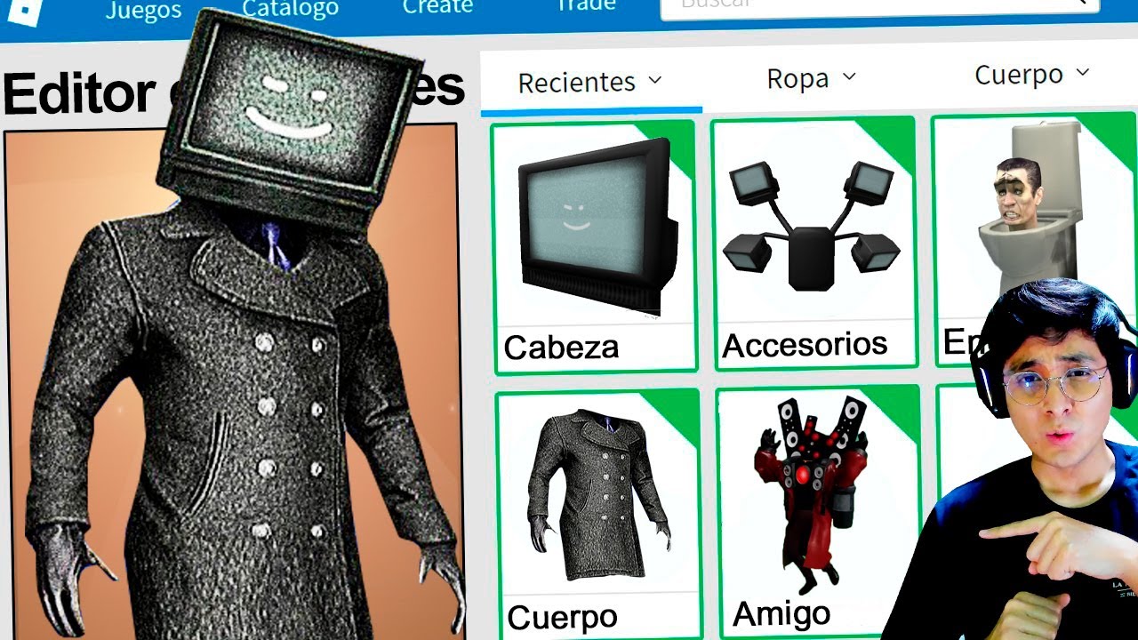 CREAMOS EL PERFIL DE TV MAN DE LOS SKIBIDI TOILET EN ROBLOX | JehxTp ...