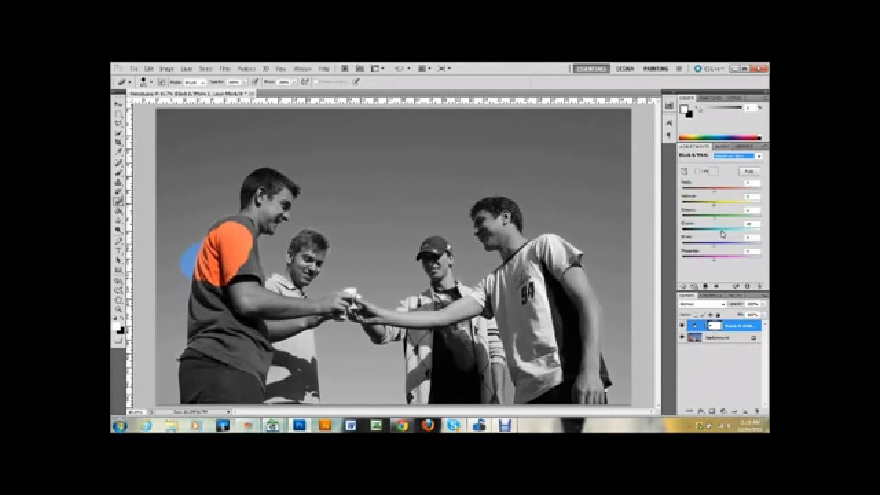 Photoshop Tutorial Black And White Color Splash Technique | Glazefolio ...