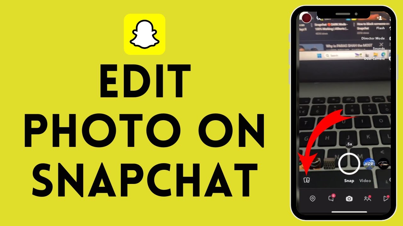 How to Edit Photo on Snapchat (2024) | Change Photo on Snapchat - YouTube