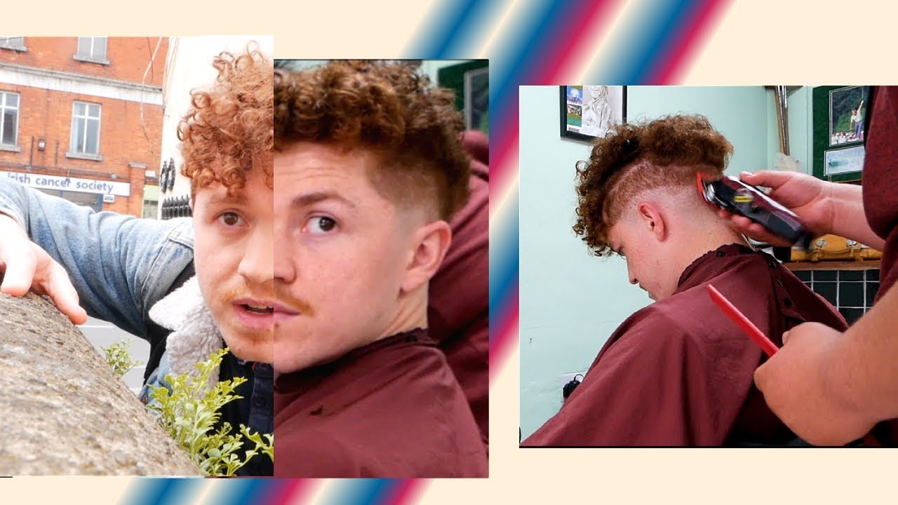 CURLY HAIR CUT TIME LAPSE - - - YouTube