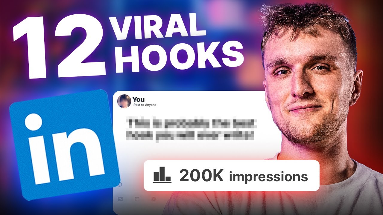 12 VIRAL Linkedin Hooks Racking Up An Insane 200k+ Impressions EACH! - YouTube