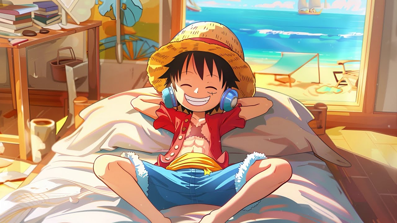 lofi hip hop radio 🎵 - beats to sleep/chill to 💤 Luffy One Piece Lofi ...