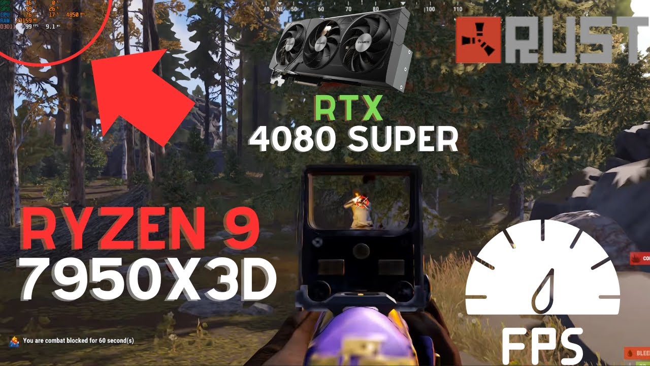 Ryzen 9 9750X3D + RTX 4080 Super Rust at 1440P! Ultra vs Performance vs ...