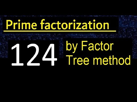 Prime factorization of 124 by factor tree method . Factor tree of 124 ...