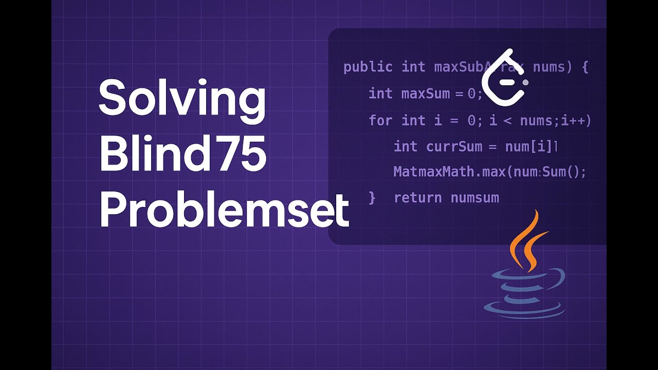 Solving Blind75 problemset from Leetcode in Java. - YouTube