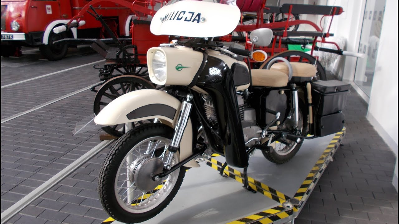 MZ Trophy Polish Milicja Motorcycle PRISTINE CONDITION - YouTube