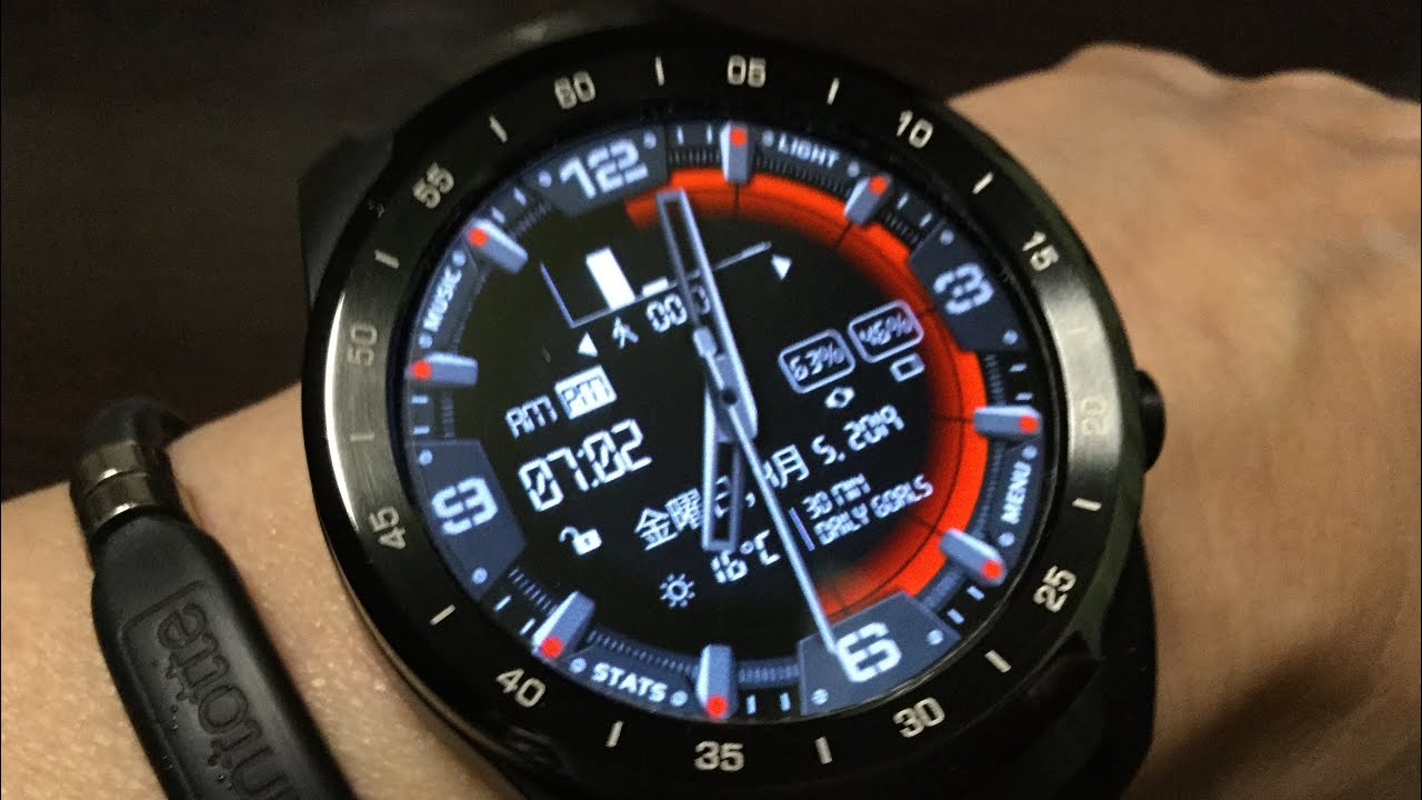 TicWatch Pro ウオッチフェース Delta Watch Face - YouTube
