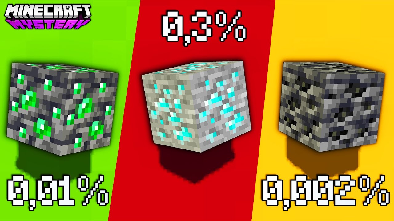 Die SELTENSTEN ERZE in MINECRAFT 🔸 Minecraft Mystery #018 - YouTube