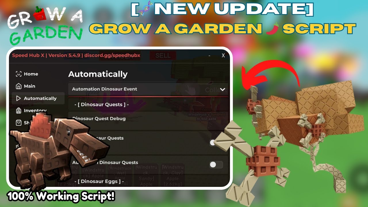[🧬 NEW] Grow a Garden 🌶️ Script | Dupe Fruits, Seed Spawner, Egg Randomizer, Server Hop - YouTube