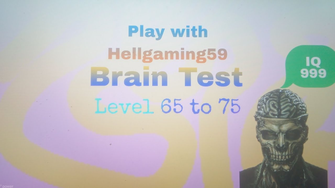 Brain test || Level 65 to 75 || @Hellgaming59 #like #gaming - YouTube