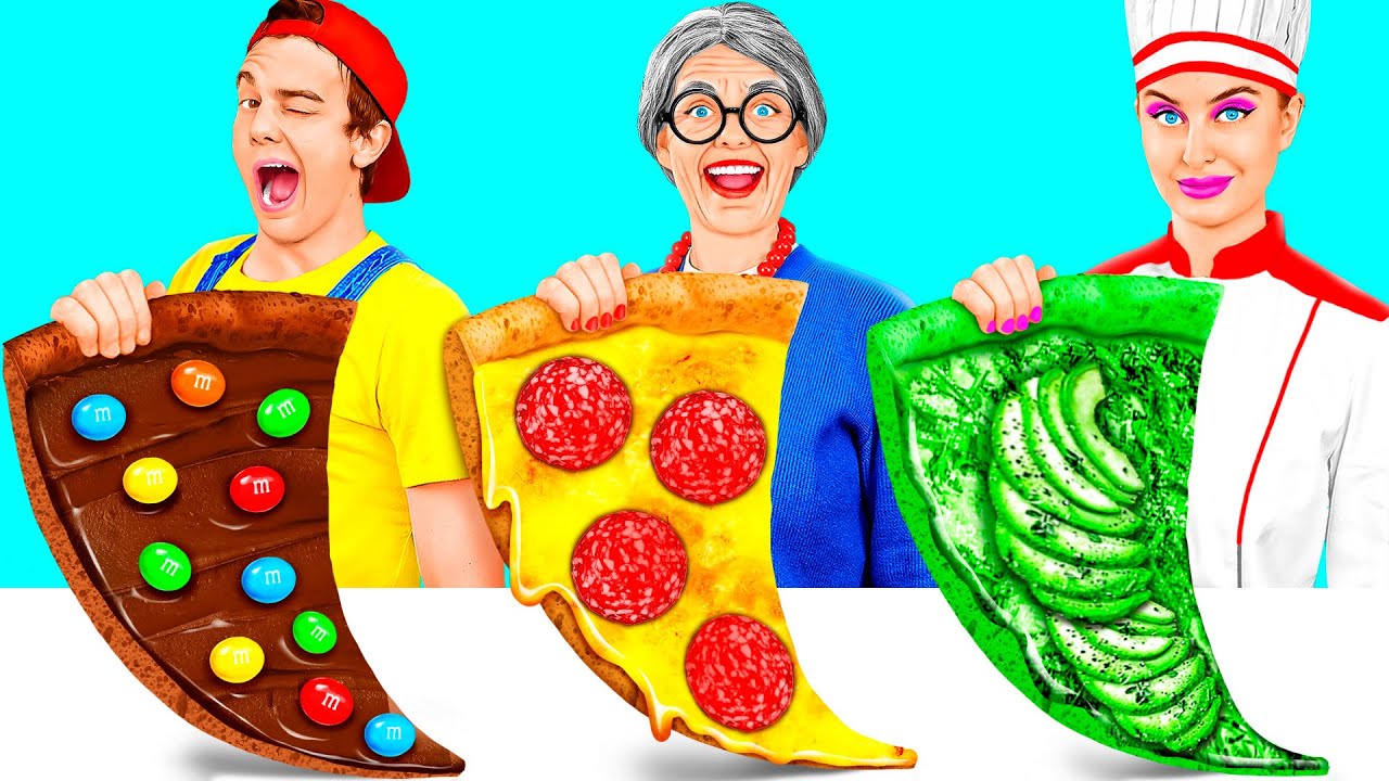 Me vs Grandma Cooking Challenge | Funny Food Challenges by BaRaDa - YouTube