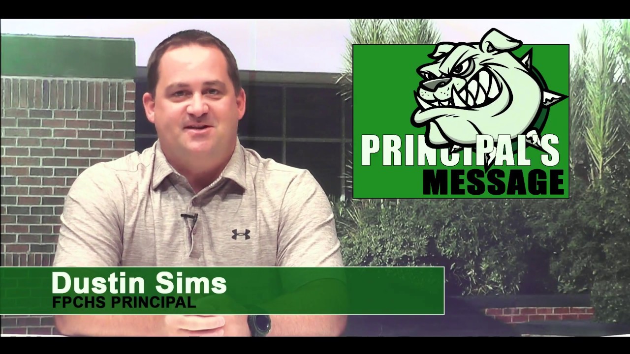 Principal's Message from Dustin Sims - YouTube