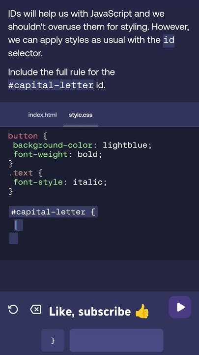 Day 36 Learn To Include The Id In Htmlcss Coding Webcoding Webdesign Programming New