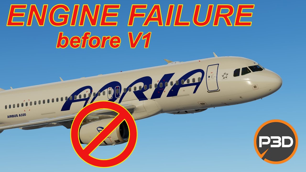 REJECTED TAKE-OFF | Engine failure before V1 | Flight Sim Labs A320 ...