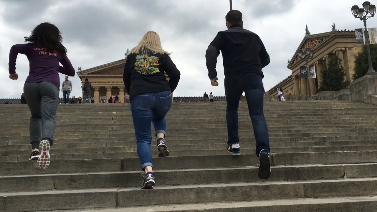 Rocky Training Stairs Rocky II (1979) Running Steps Scene