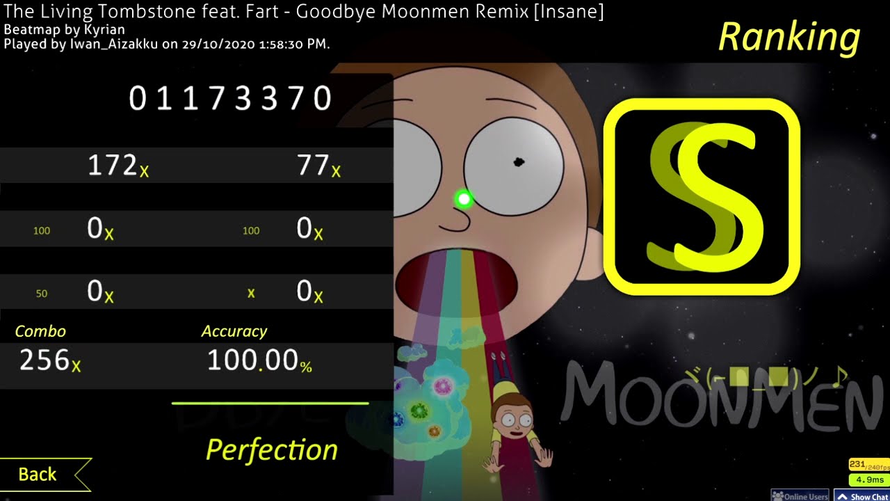 Osu replay - Goodbye Moonmen - YouTube