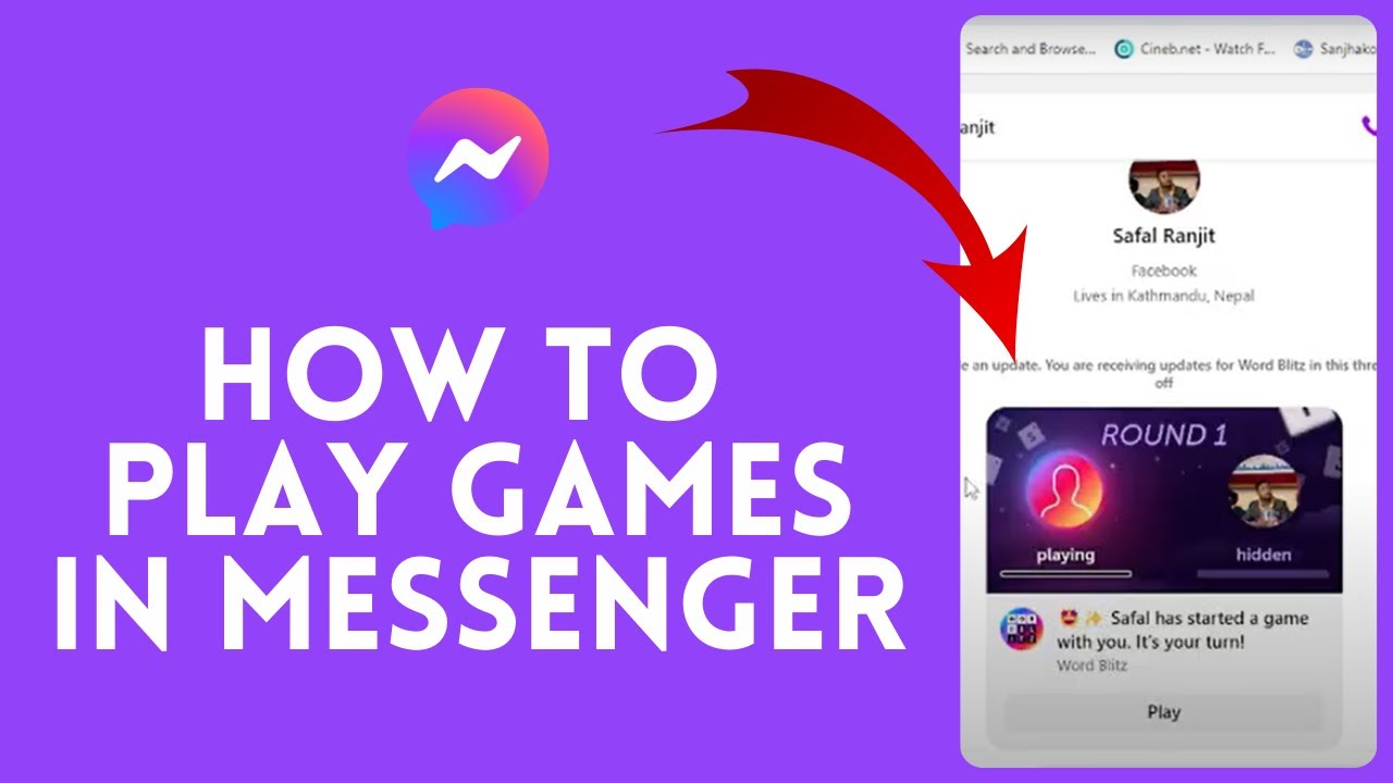 How to Play Games in Messenger with Friend PC 2024? - YouTube
