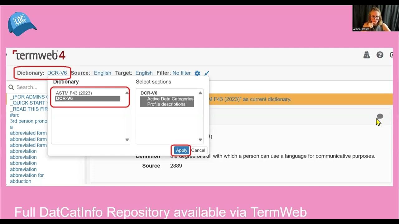 Data Categories in Termbases - YouTube