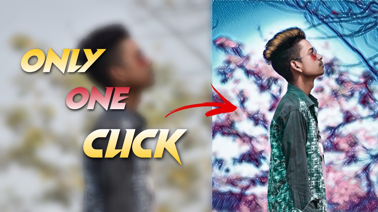 Awesome pic edit || only one click picsart editing - YouTube