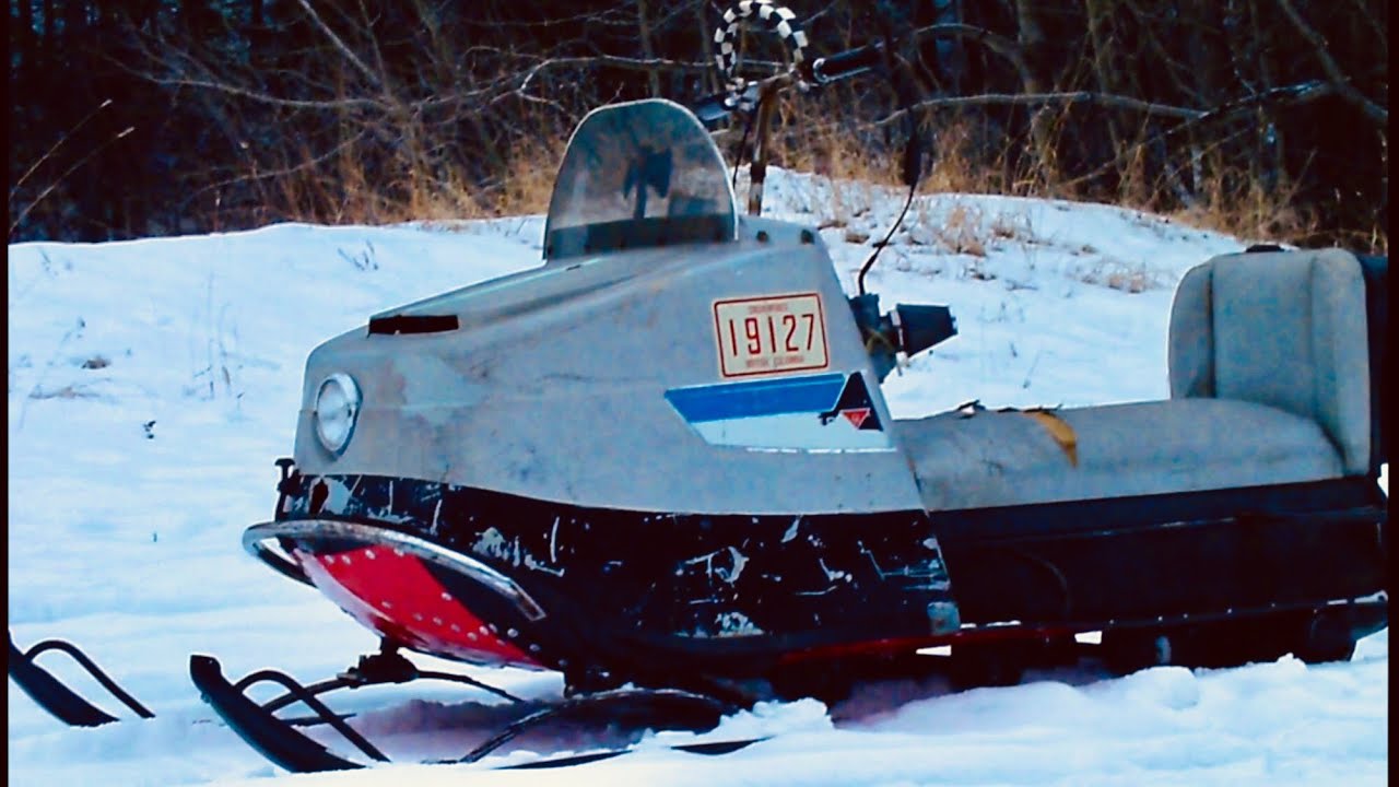 I REBUILT THEN RODE THIS OLD SNOWMOBILE TO AN ABANDONED CABIN - YouTube