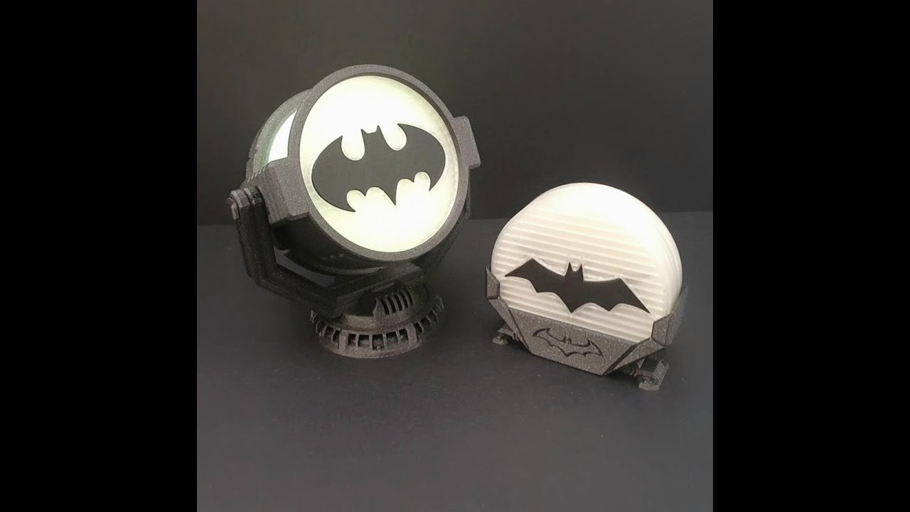 Bat-Signal Coaster Display - Assembling - YouTube
