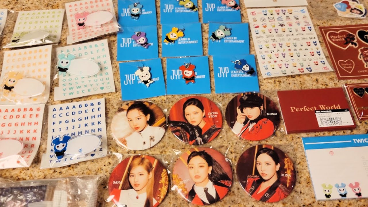 TWICE トゥワイス Perfect World Release Event Full Merchandise Haul - YouTube