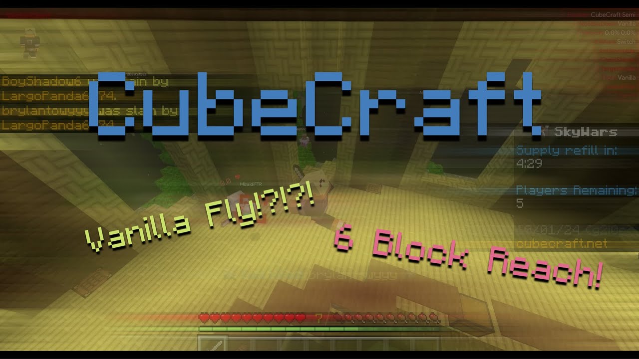 Vanilla Flying On CubeCraft | Hacking On CubeCraft | Vector Client ...