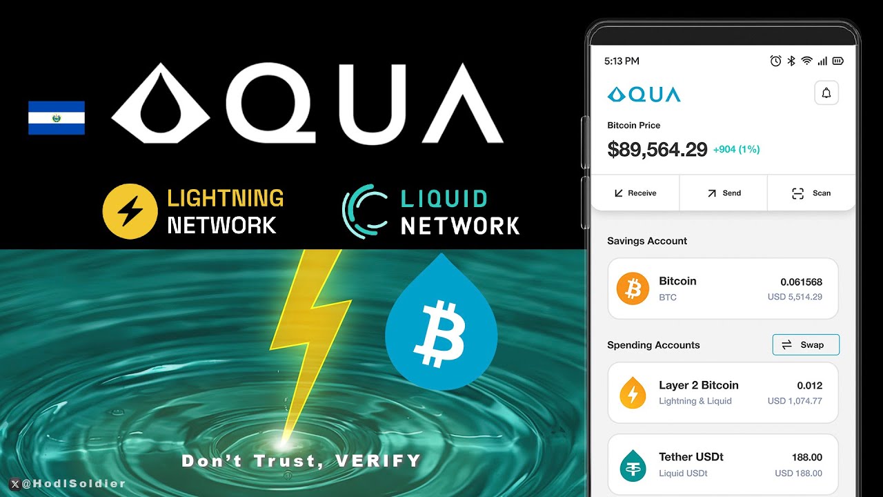 AQUA WALLET: Bitcoin Lightning & Liquid Wallet, Aqua enables self custody of your keys and ...