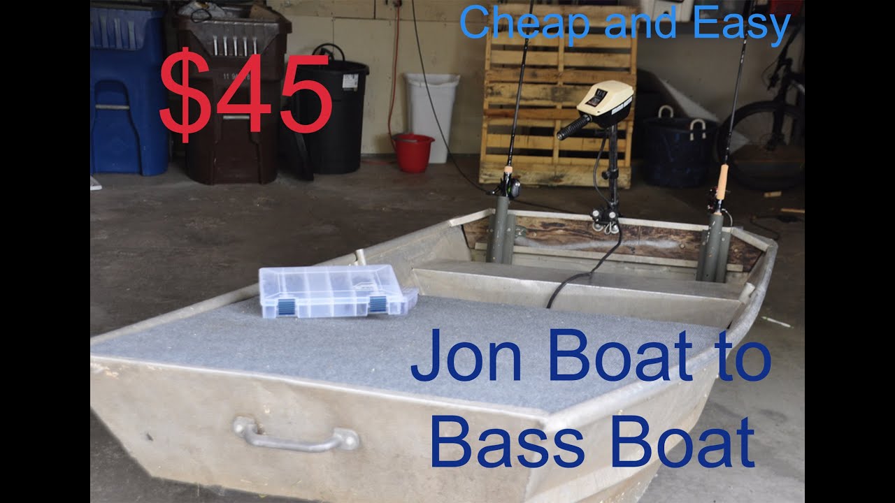 8Ft Jon Boat to Bass Boat! $45!! - YouTube