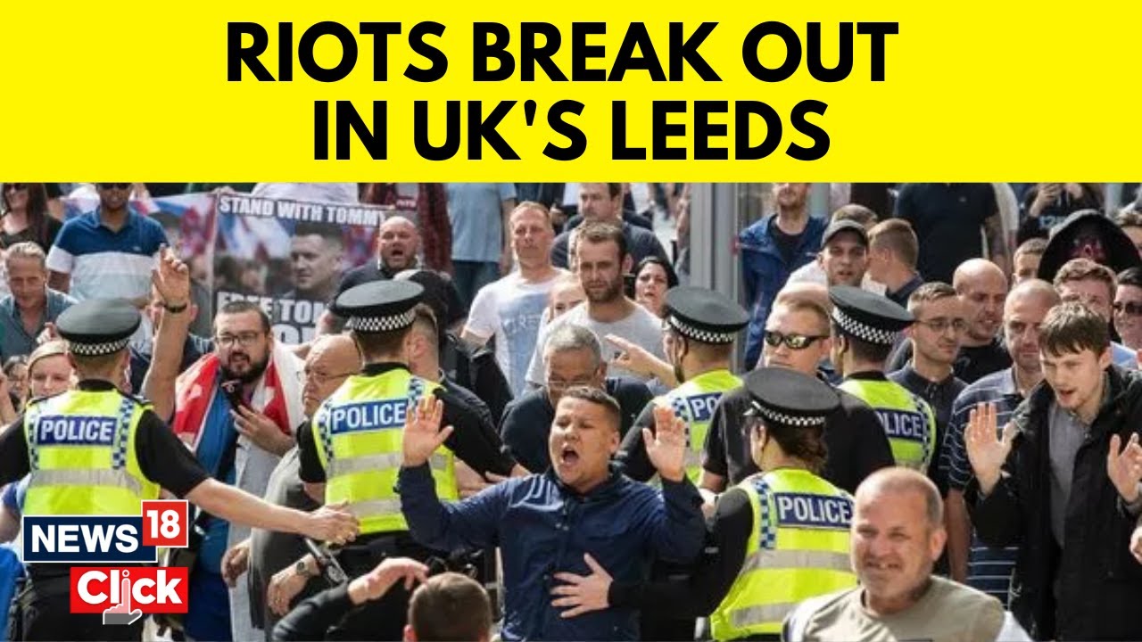 UK News | Riots Erupt In Leeds: Bus Set On Fire, Police Car Overturned ...