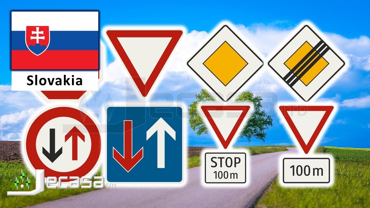 Priority Traffic-Road Signs in Slovakia (Bratislava, Košice, Prešov ...