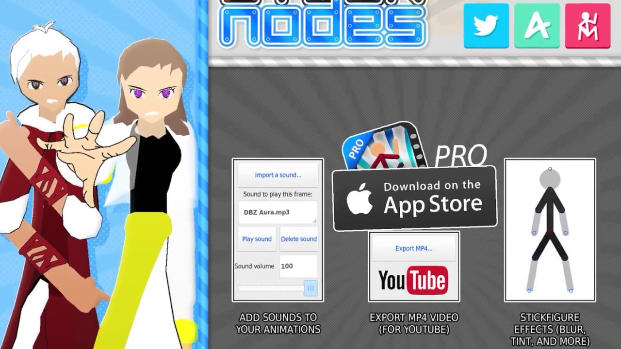 How to get stick nodes characters playing stick node game - YouTube
