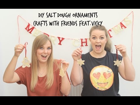 DIY Salt Dough Ornaments- Crafts with friends feat. Vicky | theseglitteryhands