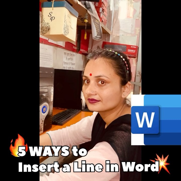 5 WAYS to Insert a Line in Word #ytshorts #ytshort #yt #msword #windows ...