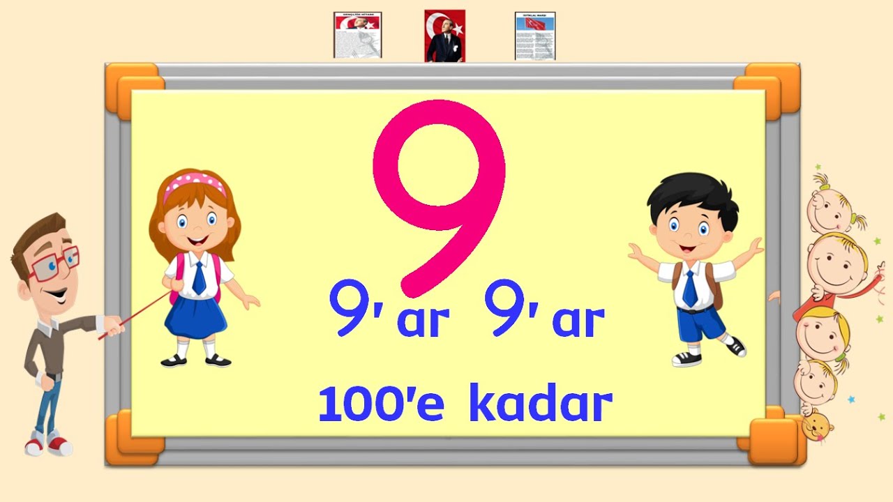9 ar ritmik sayma 100 e kadar - YouTube