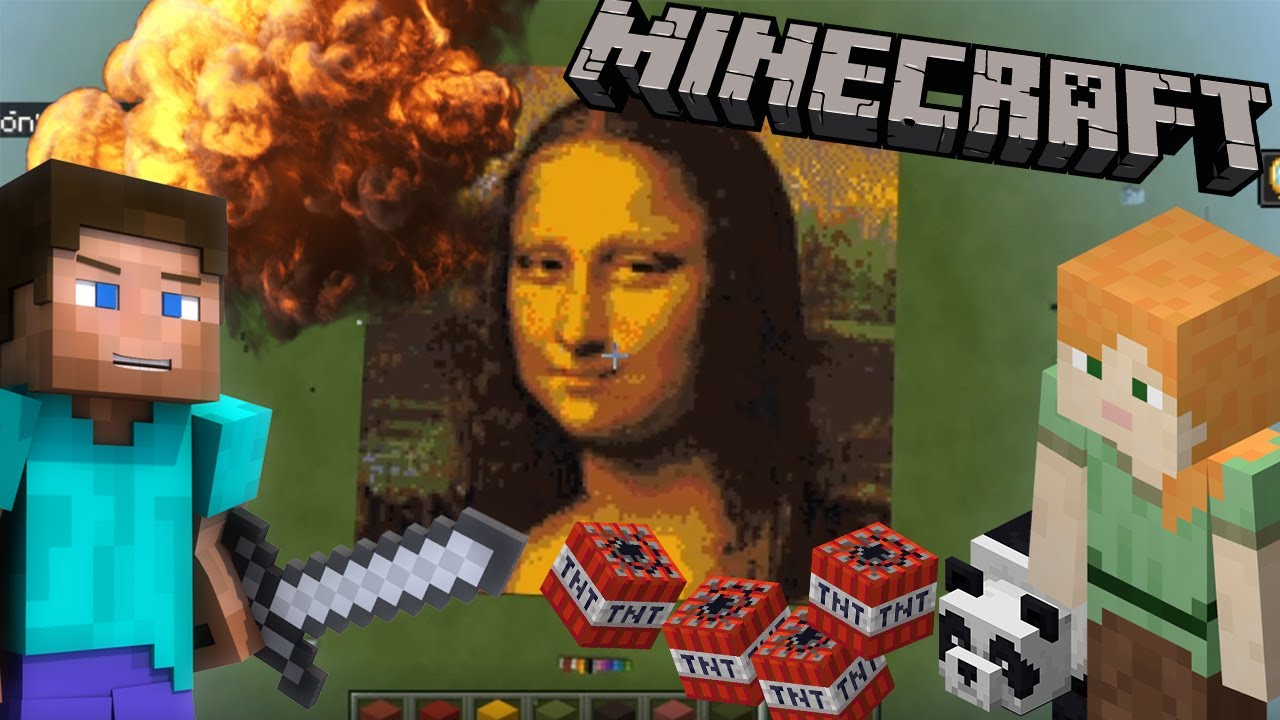 Minecraft Pixel Art Challenge - La Mona Lisa | La Gioconda (FINAL ...