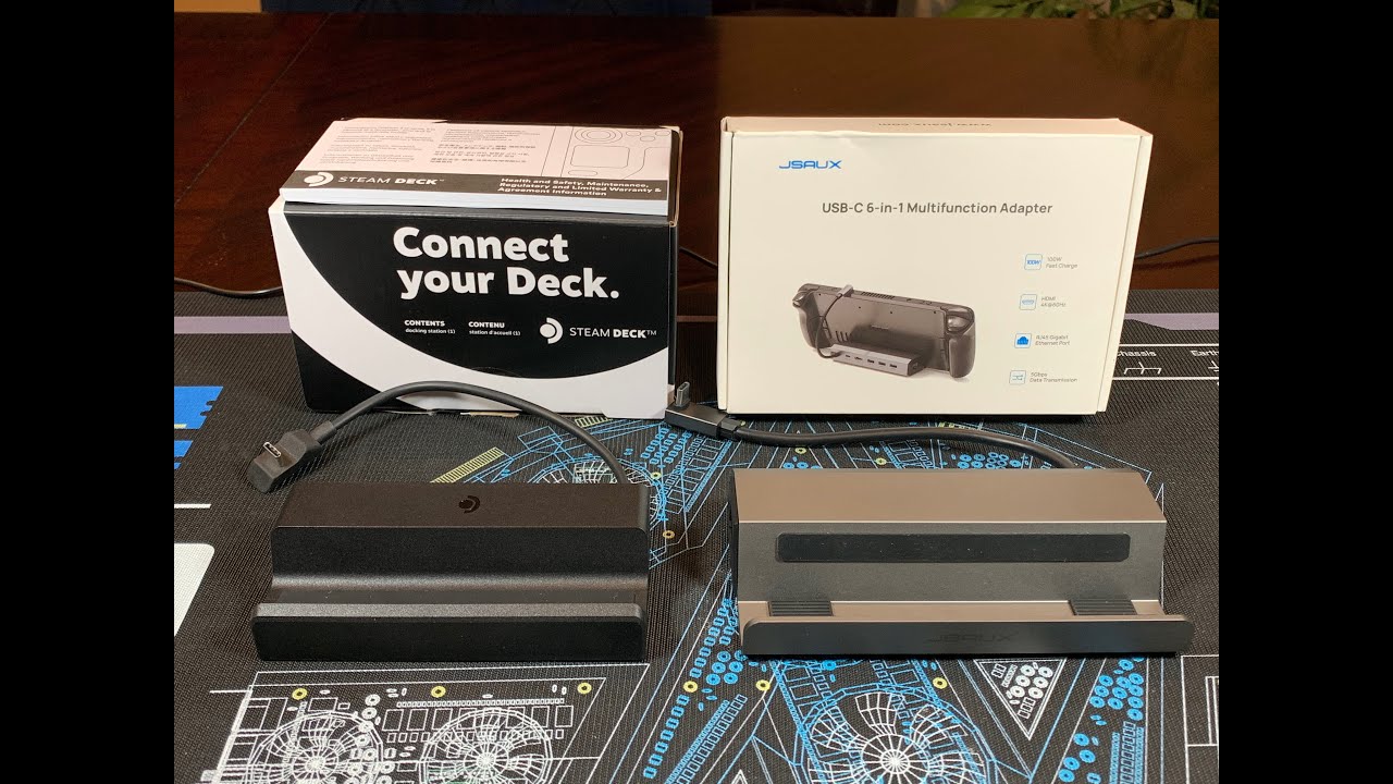 Official Steam Deck Dock and JSAUX Dock (HB0603) Review - YouTube