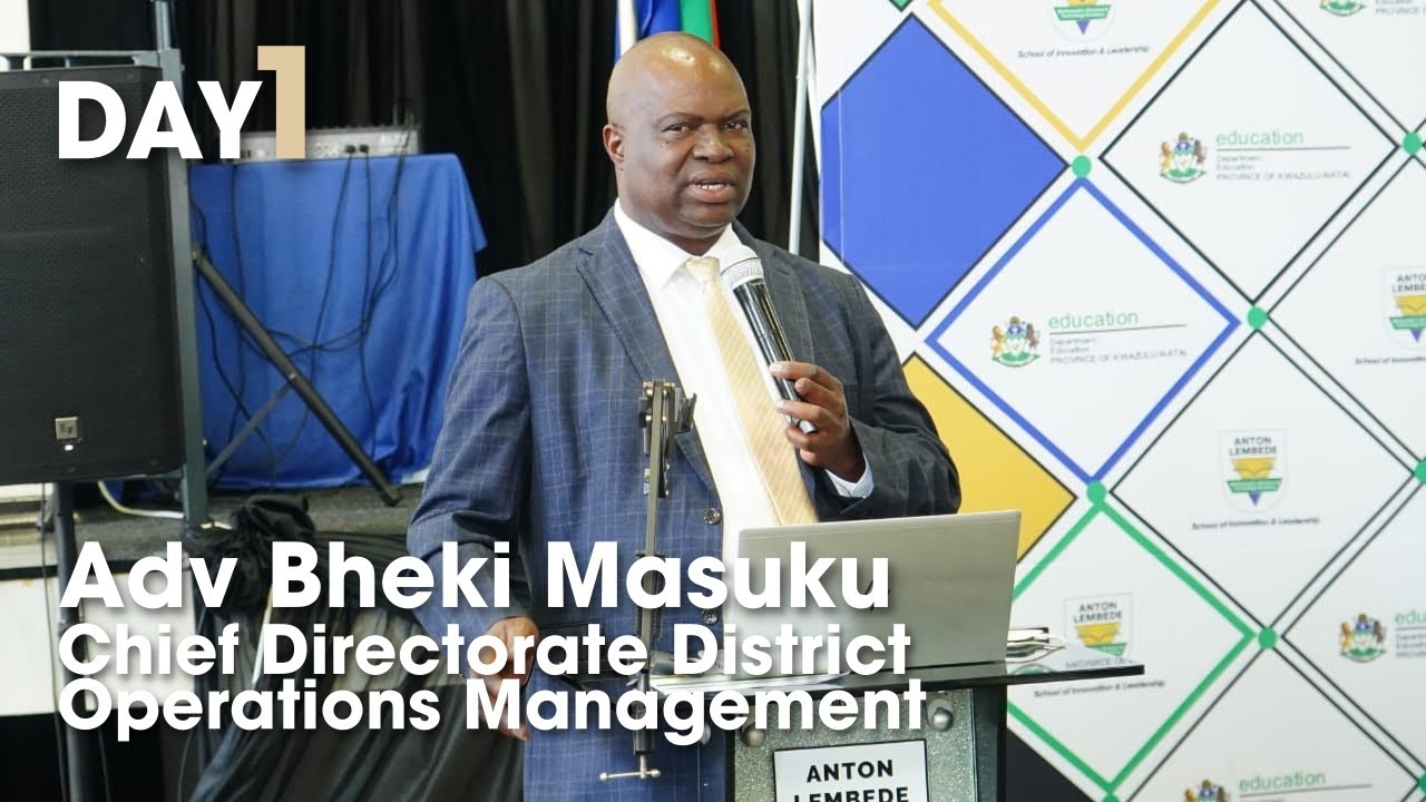 Advocate Bheki Masuku at the Chief Directorate District Operations ...