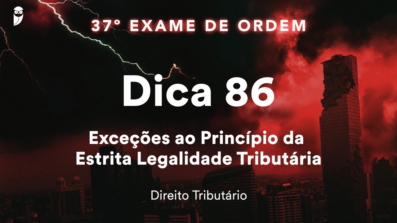 Rodrigo Martins - Direito Tributário - Dica 86 - Exceções ao Princípio ...
