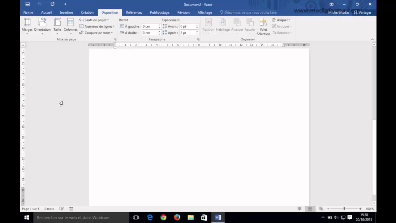 S'initier à Word 2016 - YouTube