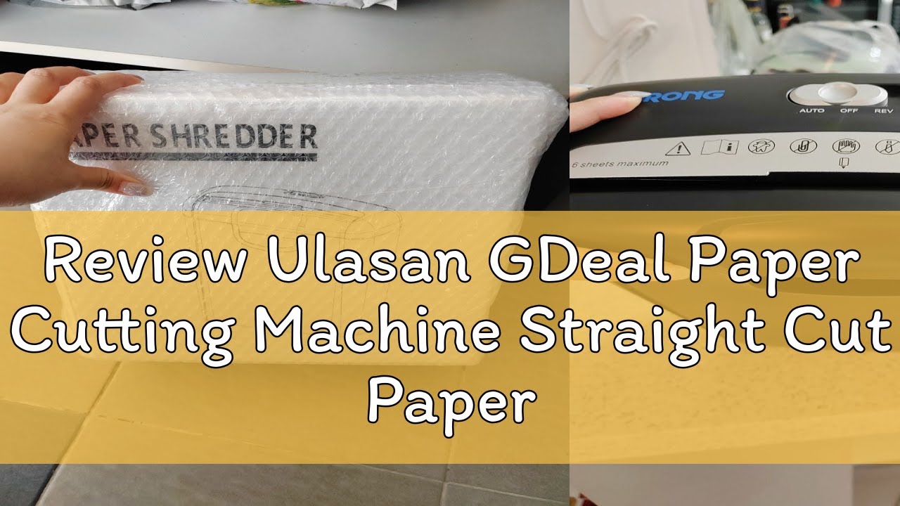 Review Ulasan GDeal Paper Cutting Machine Straight Cut Paper Shredder 6 ...