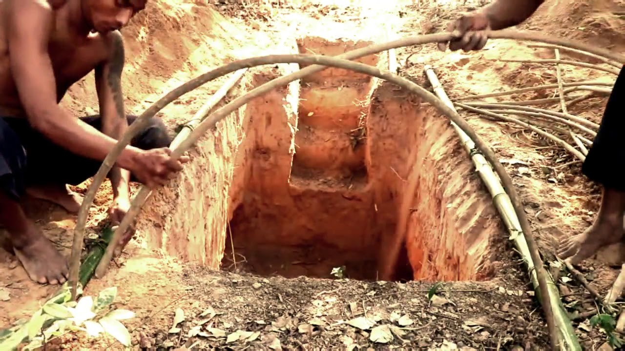 Primitive Survival - Building Underground House - YouTube