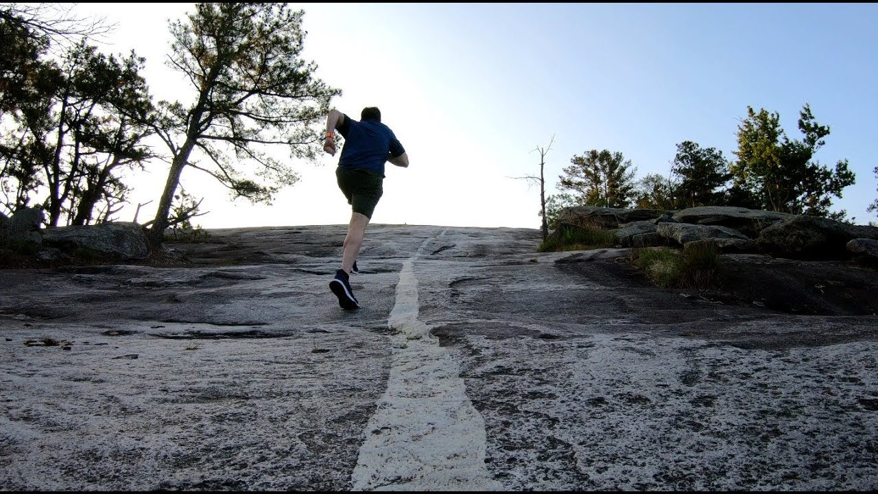 Running Up Stone Mountain - YouTube
