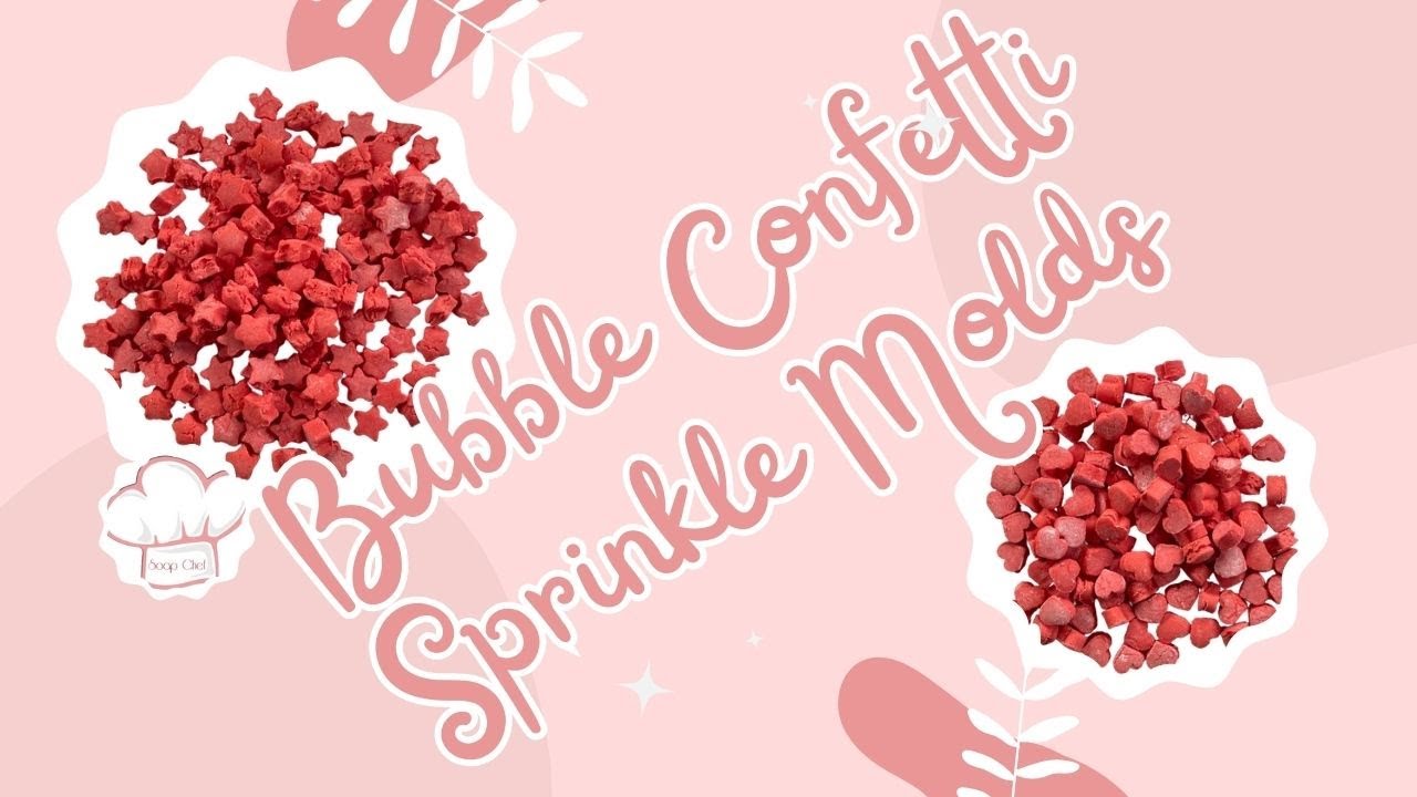 Bubble Fondant Confetti Sprinkle Mold Demo's - YouTube
