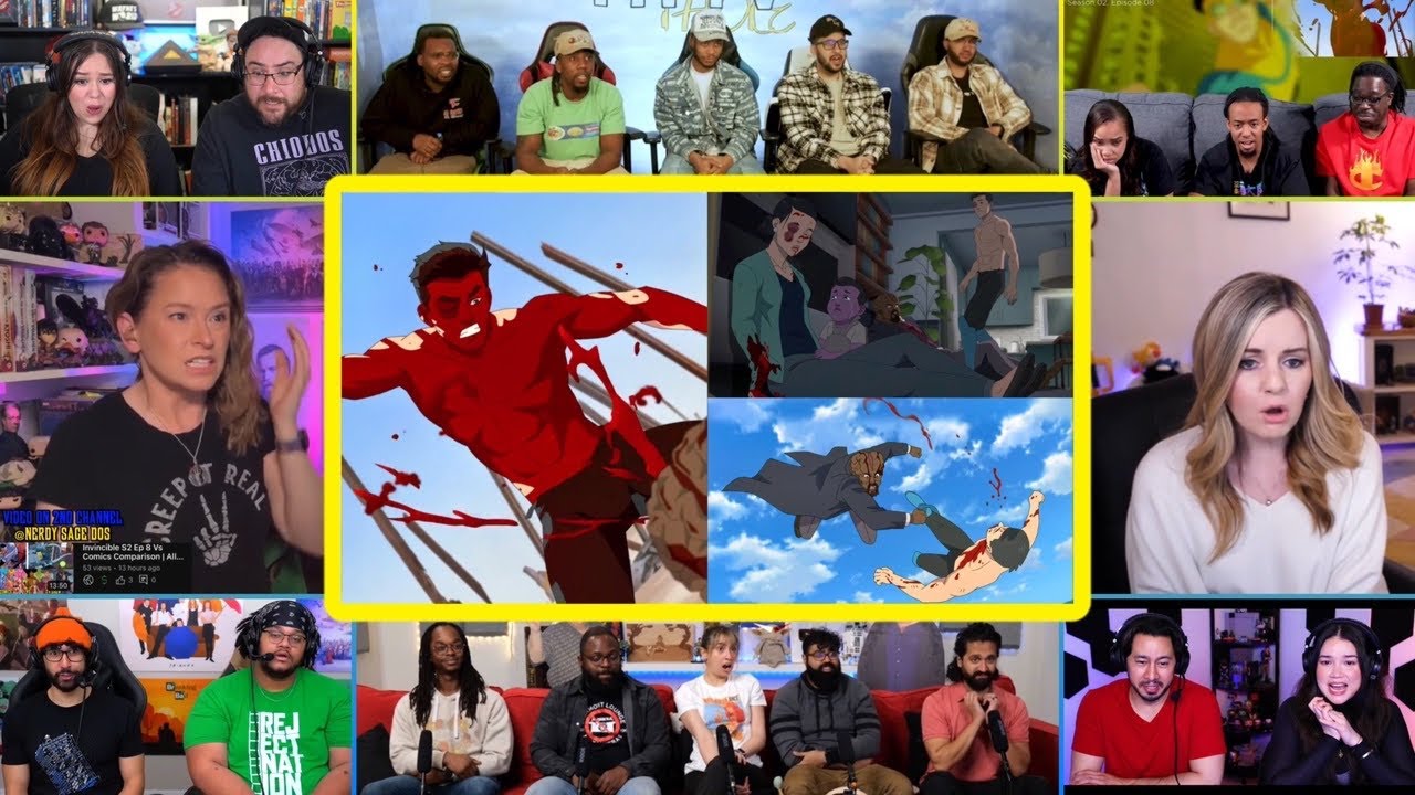 YouTubers React To Invincible Vs Angstrom Levy Final Full Fight ...