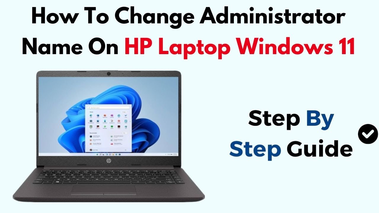 How To Change Administrator Name On HP Laptop Windows 11 - YouTube