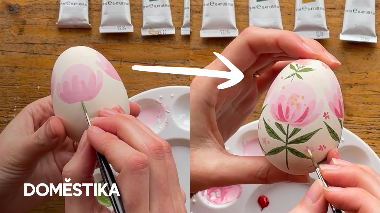 Gouache Painting: Painting an Easter Egg Timelapse - Emma Block | Domestika English - YouTube
